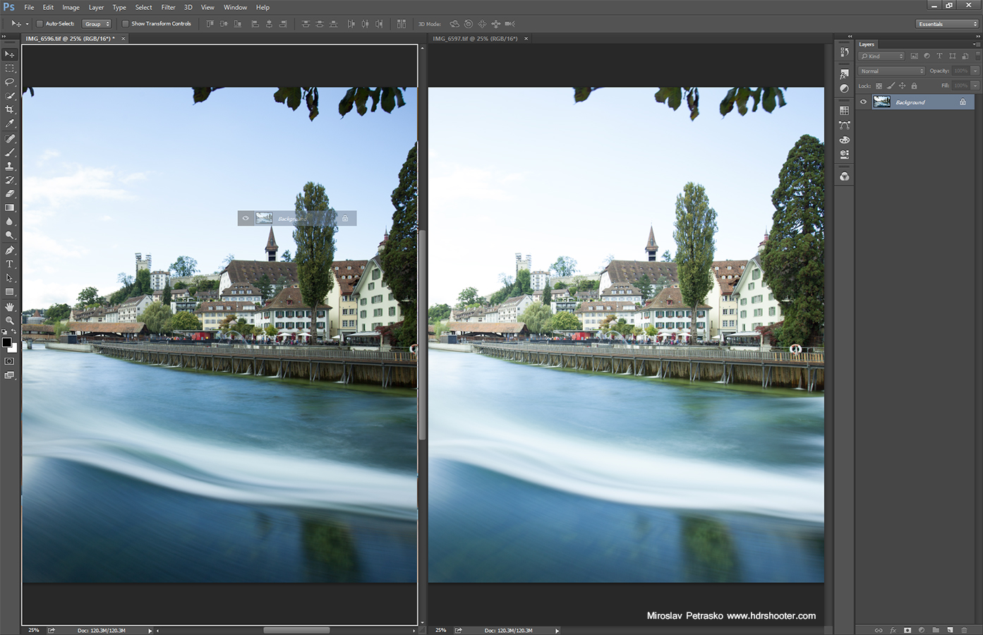 Loading exposures into Photoshop layers - HDRshooter