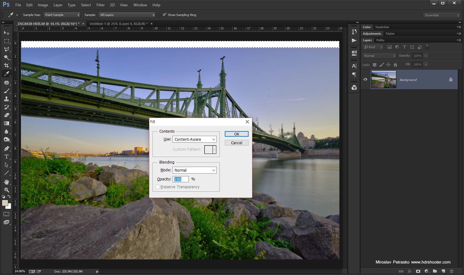 Expanding the photo - HDRshooter
