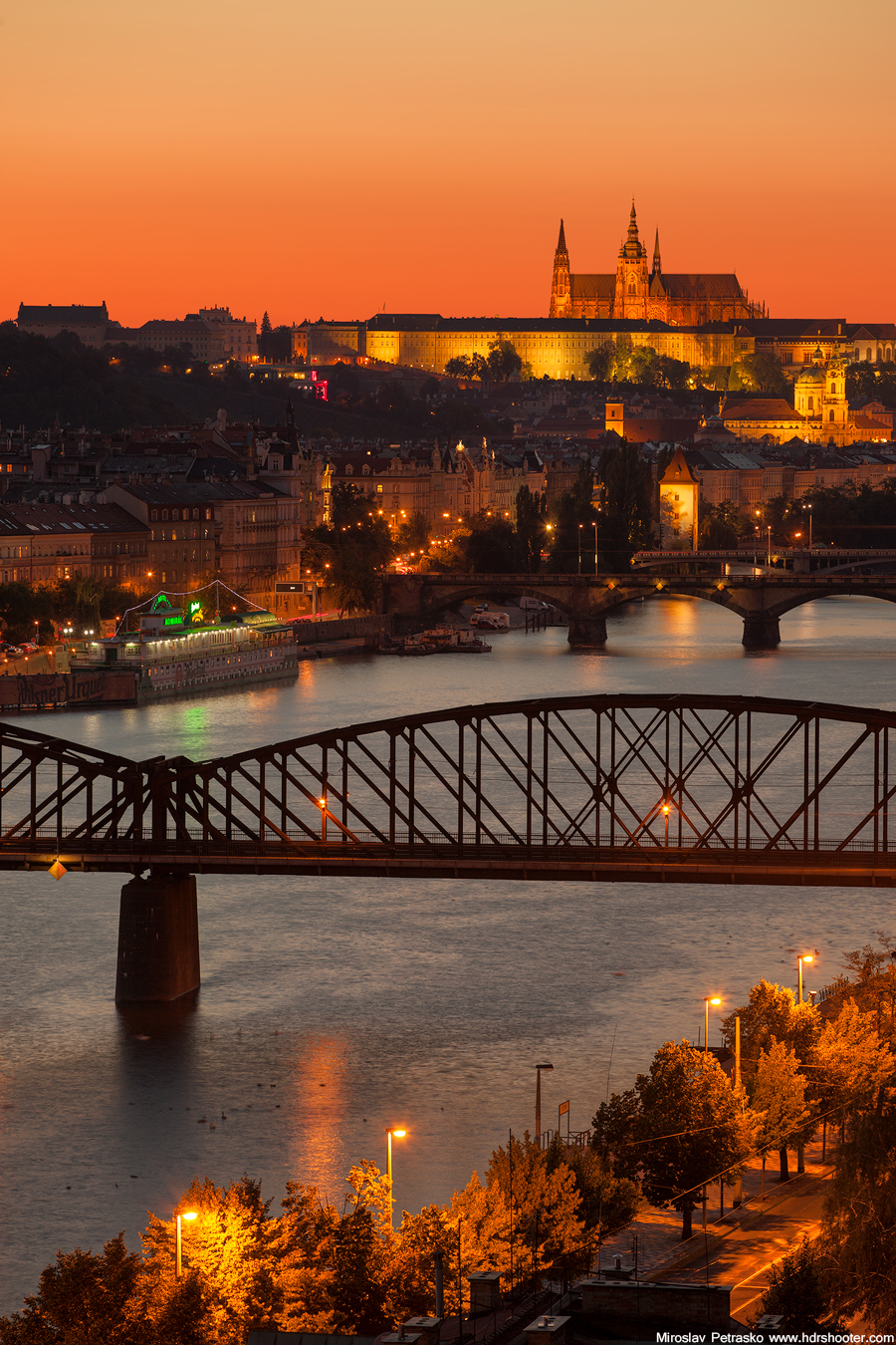 Sunset lit Prague - HDRshooter