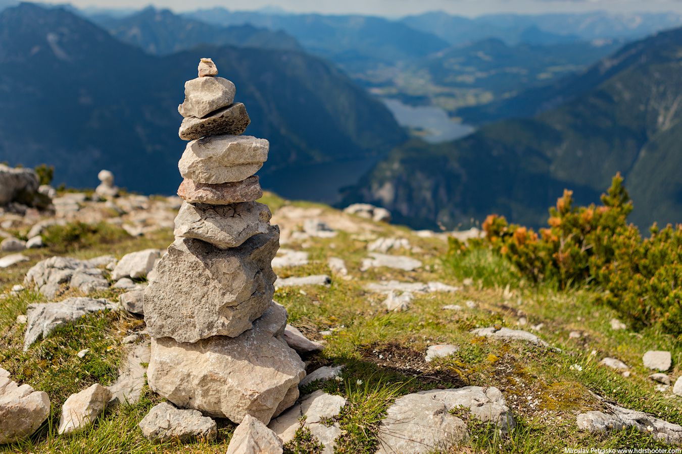Stacked rocks at the 5 fingers - HDRshooter
