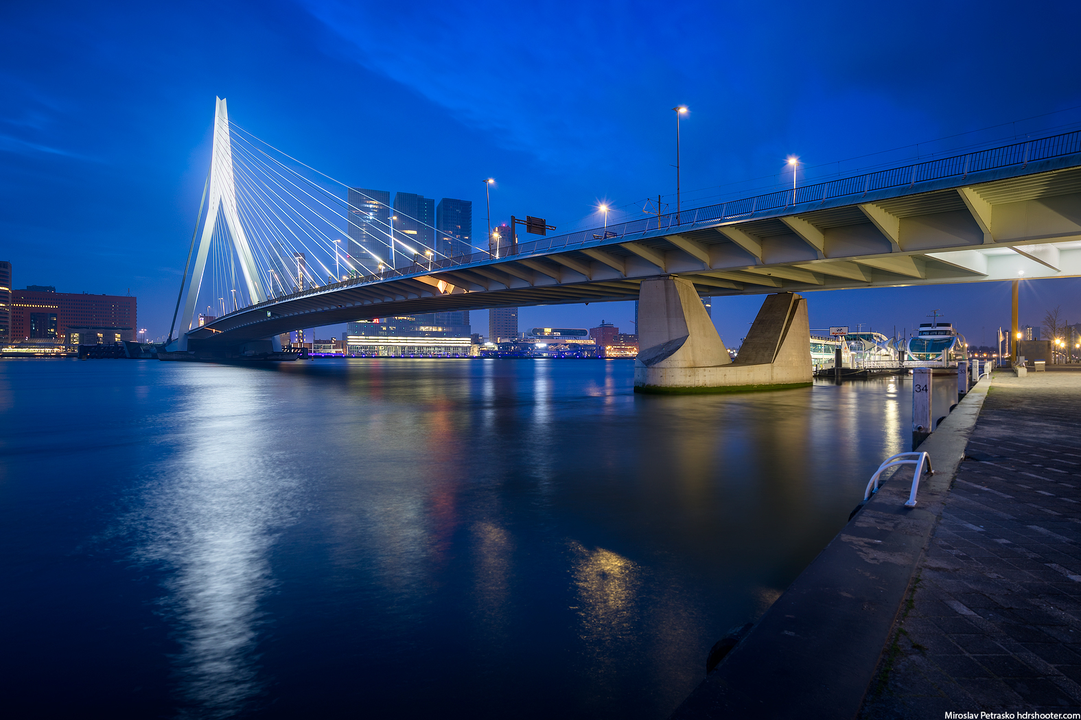 Blue morning in Rotterda, Netherlands - HDRshooter