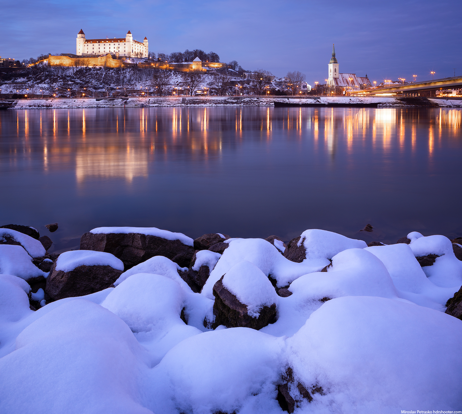 Snow covered , Bratislava, Slovakia - HDRshooter