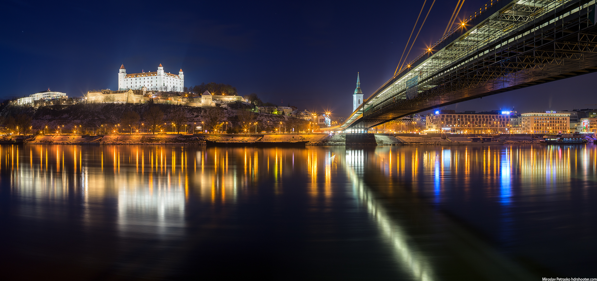 Under the SNP bridge, Bratislava, Slovakia - HDRshooter