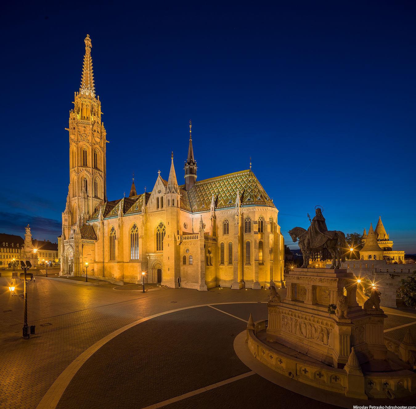 Evening at the Matthias church, Budapest, Hungary - HDRshooter