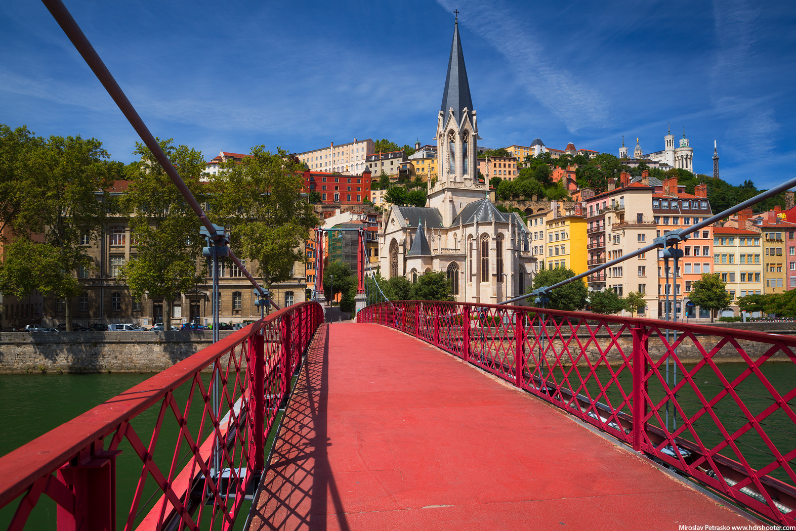 Paul Couturier bridge in Lyon, France - HDRshooter