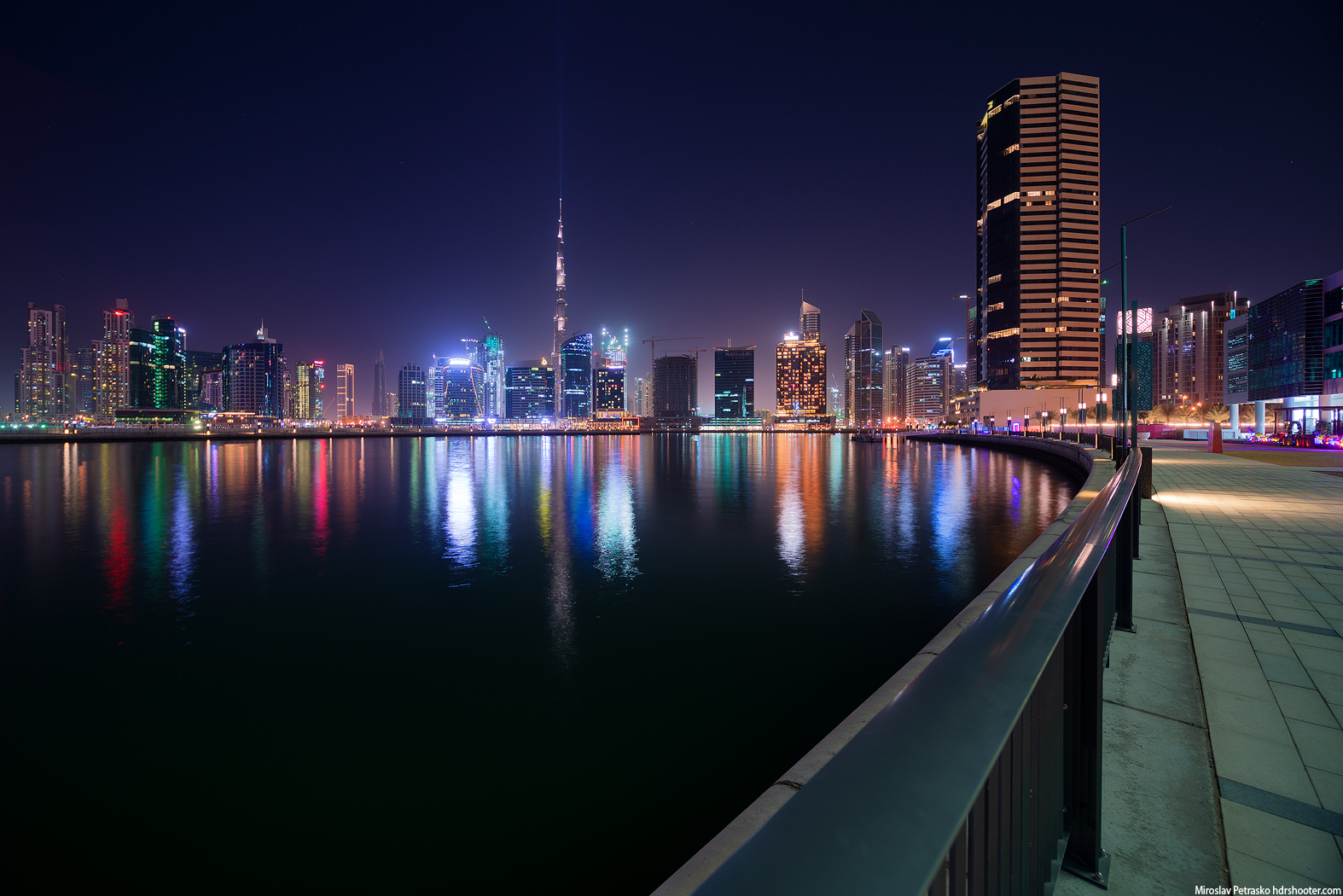 Late evening at the Business bay in Dubai - HDRshooter