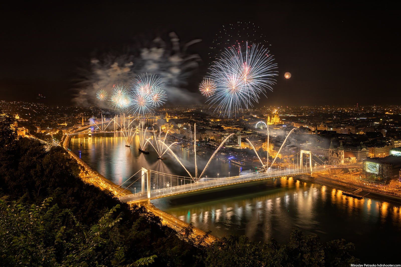 Budapest fireworks, Hungary - HDRshooter